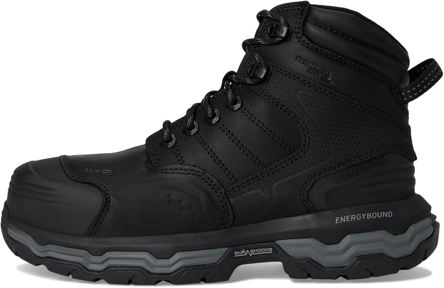 Wolverine Men’s 6 Alpha Infinity Composite Toe Waterproof Boot(Black ...
